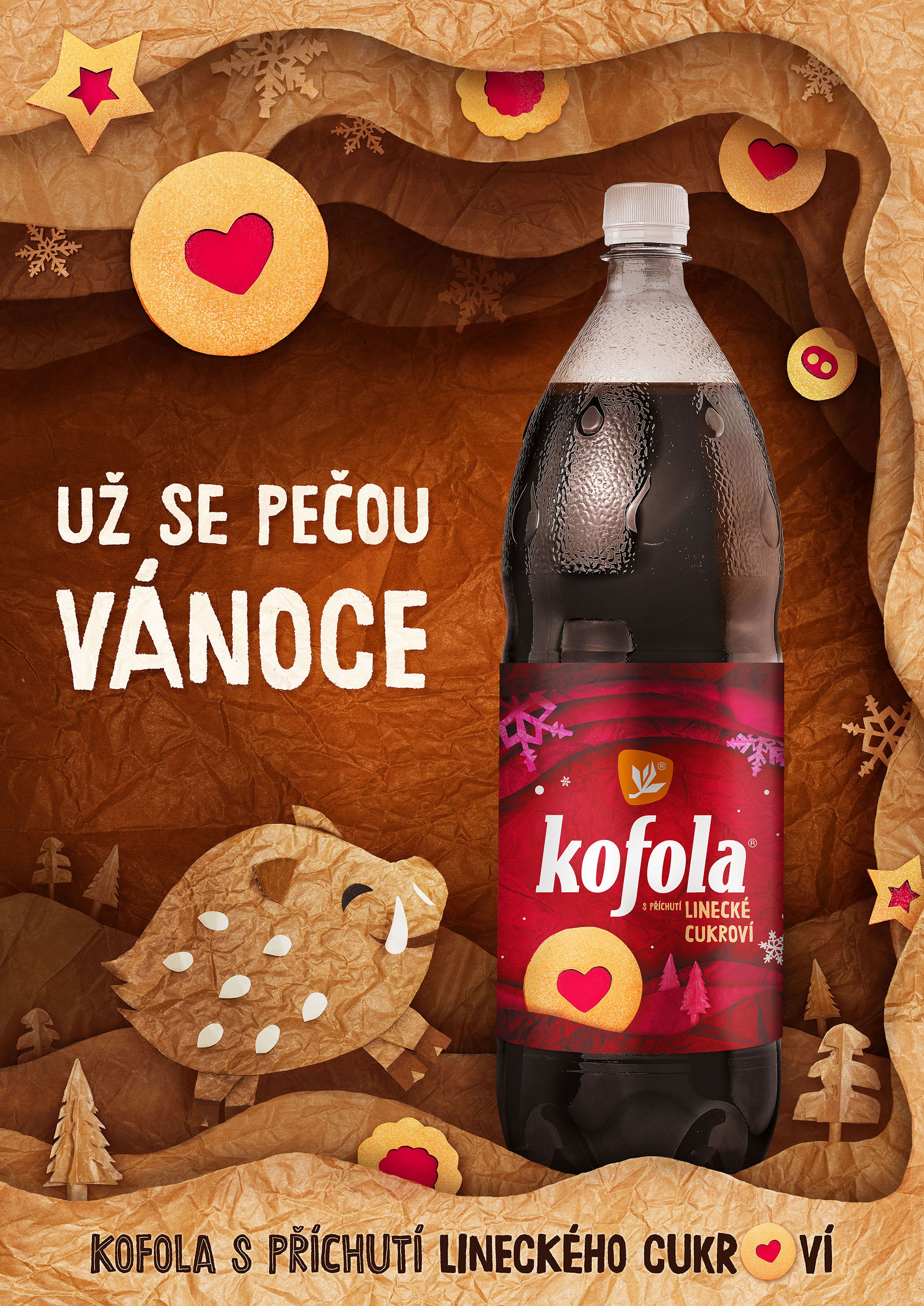 Prasátko od Kofoly přiběhne na obrazovku i letos. Vánoční reklama ...