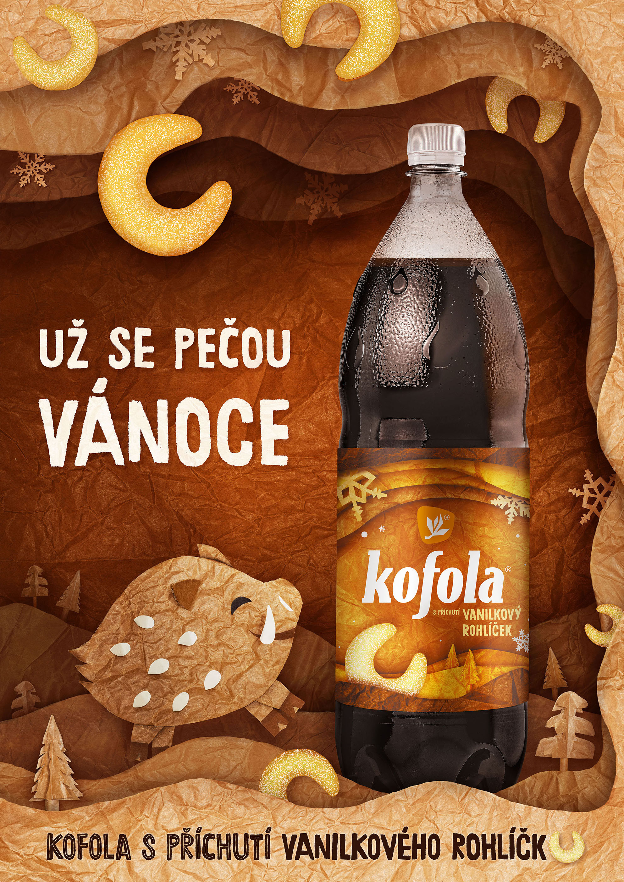 Prasátko od Kofoly přiběhne na obrazovku i letos. Vánoční reklama ...