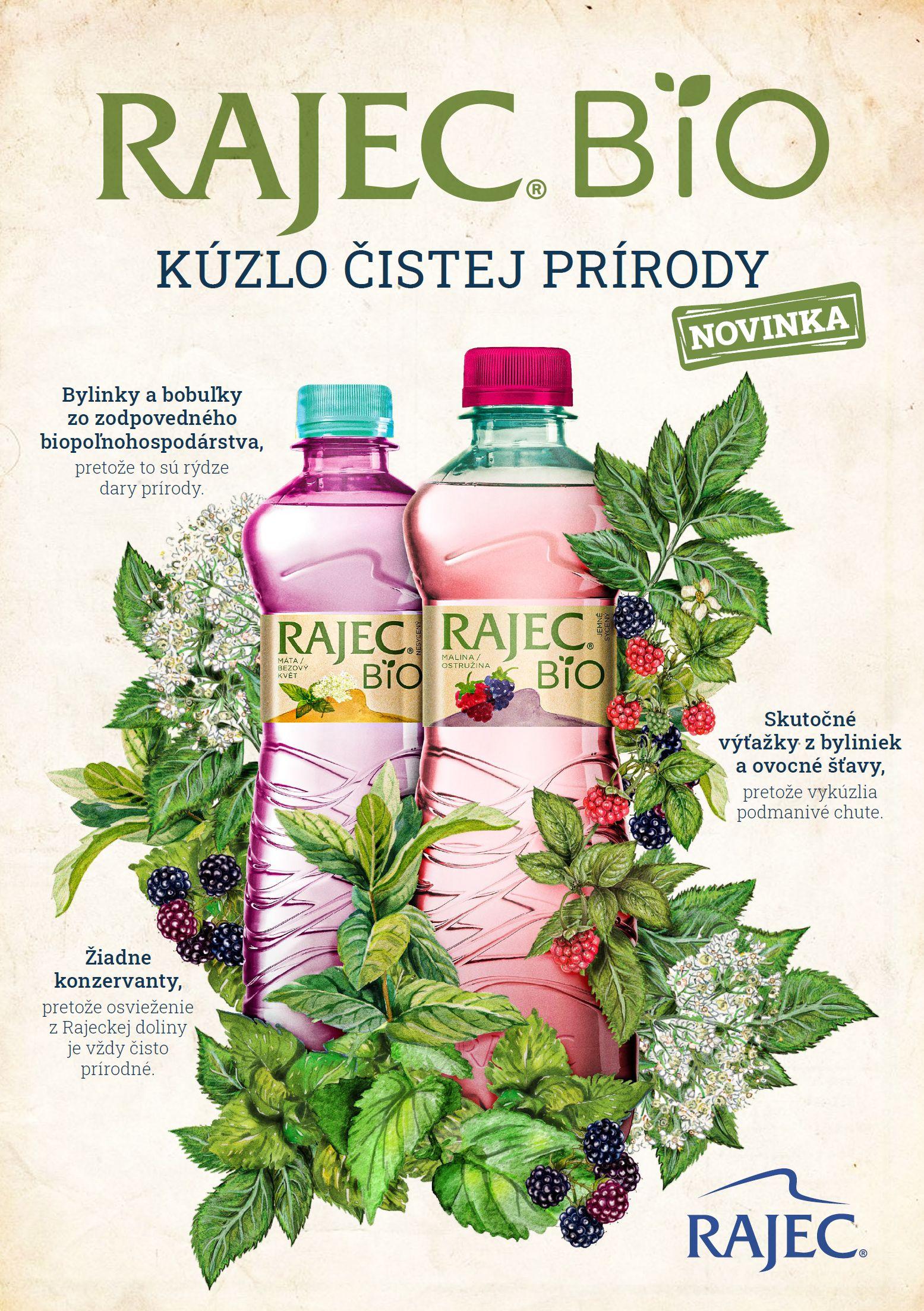 Portfólio značky Rajec doplnia BIO produkty